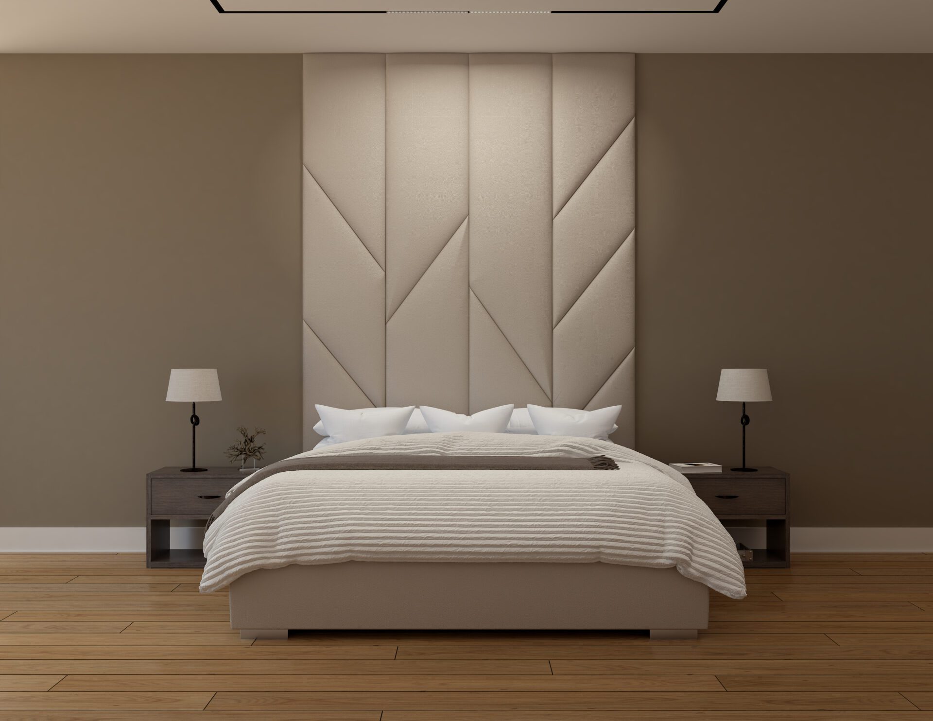 Wall Mounted Upholstered Headboard Panels - Upholstered Panels - Wall ...