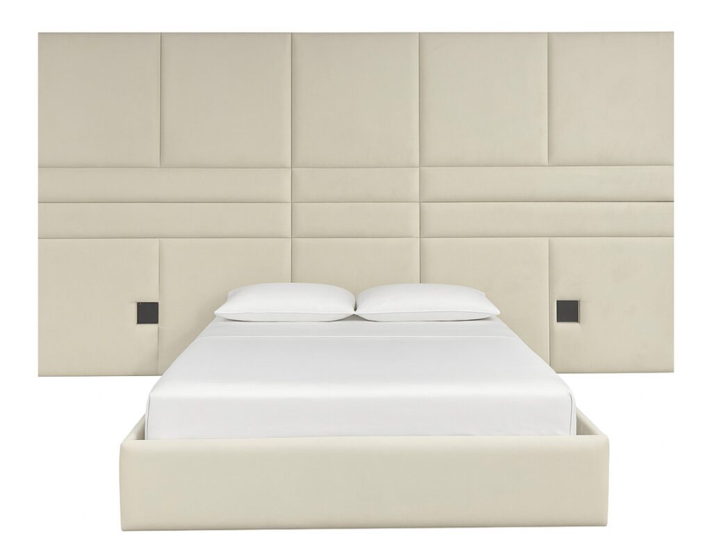 Domino Wall-Mounted Headboard | Custom Upholstered Bed Panels